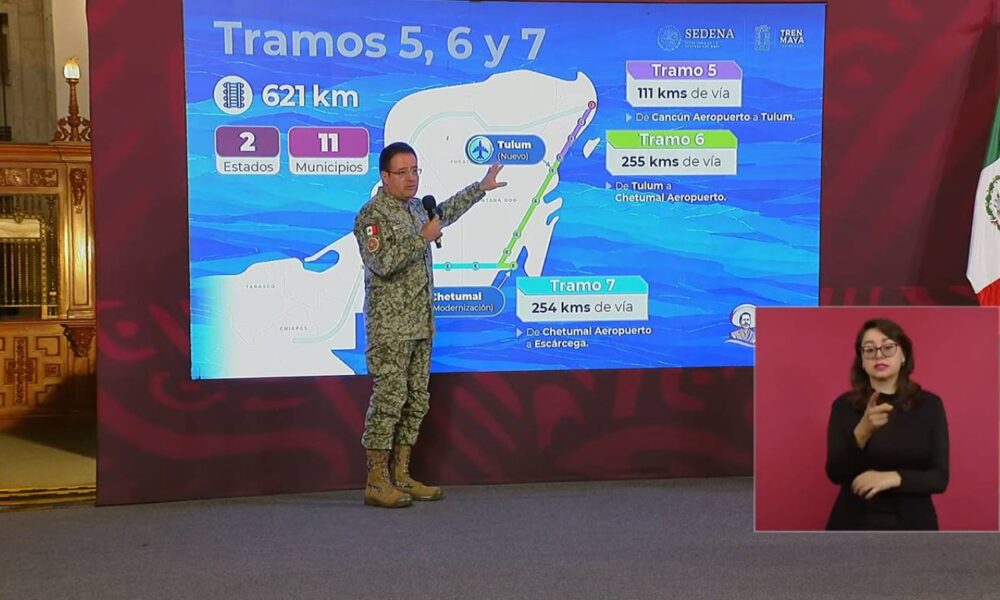 Avanzan tramos 5, 6 y 7 de Tren Maya: Lozano Águila – Cauce Campeche