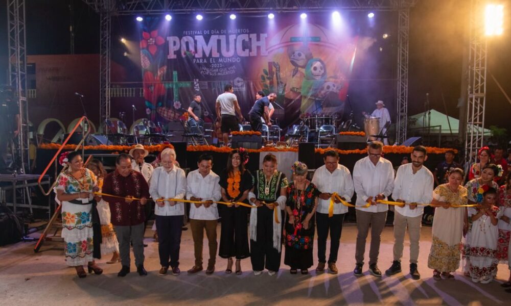 Laura Sansores San Román celebró el tradicional festival de Pomuch ...