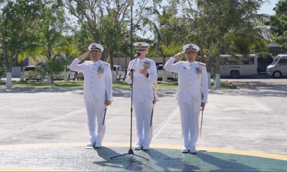 Cambio de mando en la 7ma. Región Naval – Cauce Campeche